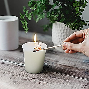 Abarli Votive Candles 12 Packs Small Undscented Bulk Soy Wax Votives for Weddings, Bridal Showers, Holiday & Home Parties