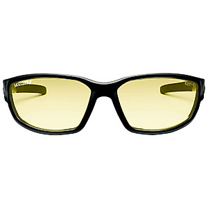 Ergodyne Skullerz Kvasir Safety Glasses - Black Frame, Yellow Lens