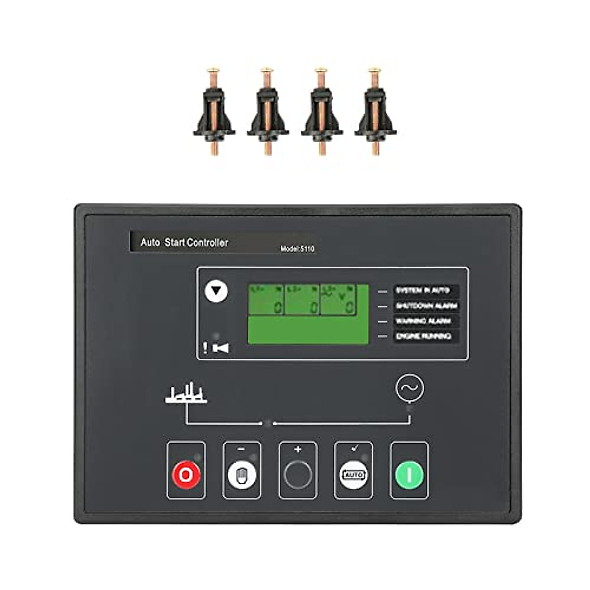 Generator Controller Module Panel, Separate Core DSE5110 Generator Electronic Controller Module Control Panel LCD Display