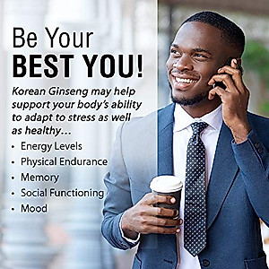 SOLARAY Korean Ginseng 550 mg | Healthy Stress, Energy & Physical Endurance Support | 50 VegCaps