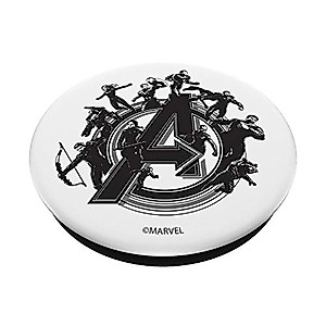Marvel Avengers Endgame Hero Logo Wrap Around PopSockets PopGrip: Swappable Grip for Phones & Tablets
