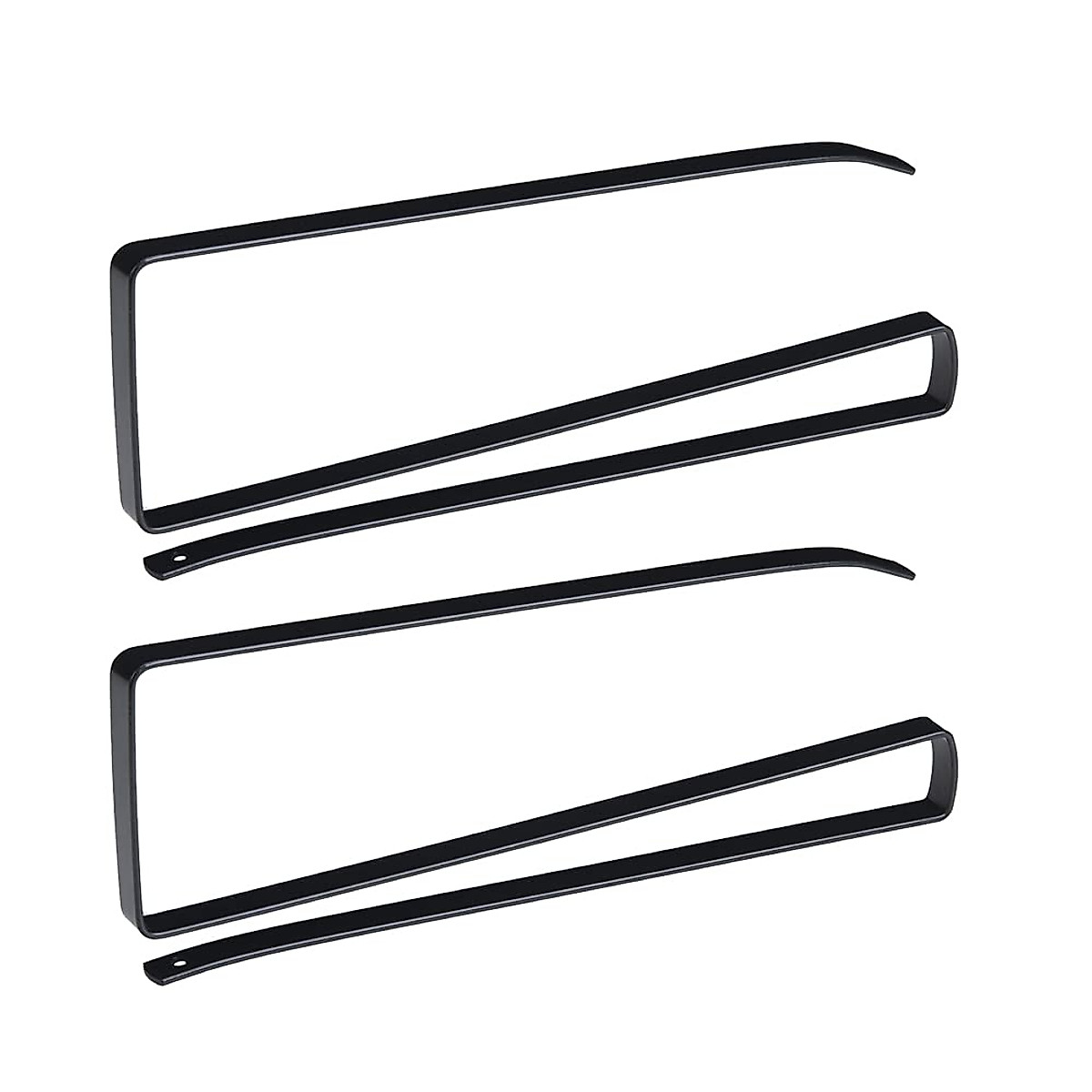 Paper Towel Holder Under Cabinet Wall Mount, Adhesive Paper Towel roll Holder Rack Stick to Wall for Kitchen Bathroom Farmhouse, Matt Black