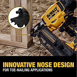 Dewalt DCN920P1 20V MAX Brushless 21-Degree Lithium-Ion Cordless Plastic Framing Nailer Kit (5 Ah)
