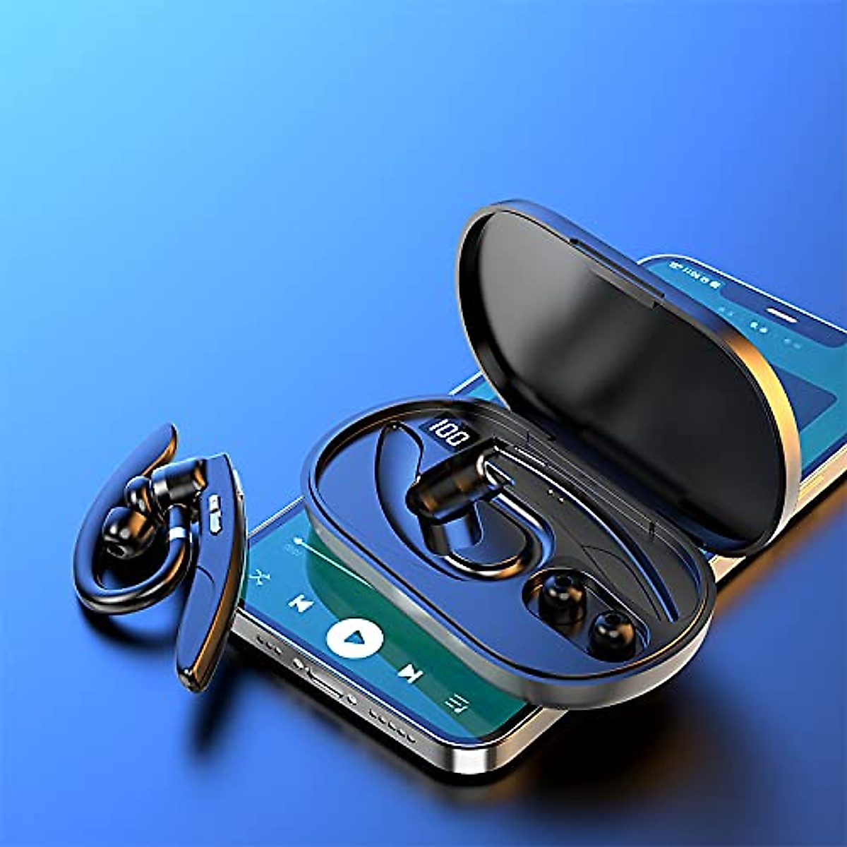 AVAZI K29 Bluetooth Dual Mic Noise Canceling Mono Headset for Mobile Phones 10 Hours of Talk Time for On-The-Go Mobile Professionals & Drivers