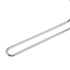 Tgoon Fry Net, Stainless Steel Long Handle Fry Basket Strong Load Bearing Delicate Appearance for Chicken Nuggets(Handle Without Rubber)