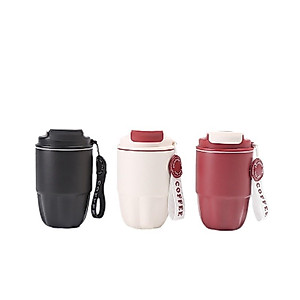 Vacuum Cup，Stainless Steel Mini Coffee Cup，10.8 Oz Small Capacity Double Drinking Cup，Suitable for Both Cold and Hot Drinks, Carried During Travel