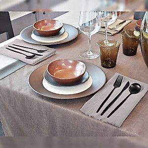 Bitadze Matte Silverware Set, 20-Piece Satin Finish Stainless Steel Modern Flatware Set Service for 4,Tableware Cutlery Set for Home and Restaurant,Wedding Gift Dishwasher Safe