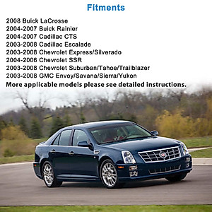 Engine Oil Pressure Sensor Switch Replaces D1846A Compatible with Chevy Silverado Suburban Tahoe GMC Yukon Impala Pontiac G8 12677836,12616646, 12677836,12573107, 12562230,12614969, 12569323