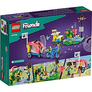 LEGO Friends Dog Rescue Bike Building Set, Pretend Play Animal Toy Playset for Pet-Loving Kids, Girls and Boys Ages 6 and Up with Puppy Toy Pet Figure and 2 Mini-Dolls, 41738