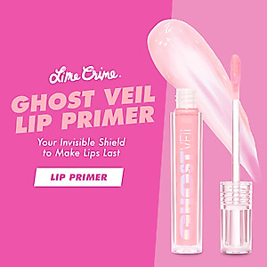 Lime Crime Ghost Veil Lip Primer, Translucent Sheer Pink - Extends the Life of Lipstick - Lightweight and Super Sheer Smoothing Base for Long Lasting Quality - Vegan & Cruelty-Free