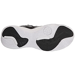 adidas Unisex Harden Stepback 3 Basketball Shoe, Core Black/White/Core Black, 7.5 US Men