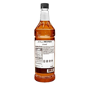 Monin - Caramel Syrup, Rich and Buttery, Great for Desserts, Coffee, and Cocktails, Gluten-Free, Non-GMO (1 Liter)