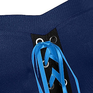 Halloween Costumes for Women Corset Mesh Gothic Steampunk Dress Goth Dress for Women Black Gothic Dress Ren Faire Corset Costume Scary Halloween Costumes for Women（3-Blue,X-Large）