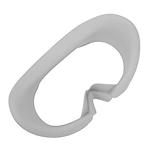 Slicone VR Face Cover Anti Slip Integrated Silicone VR Face Cover Face Pad Game Light Blocking Accessories Lightproof Face Protector Pad Washbale for Pico Neo4 (Grey)