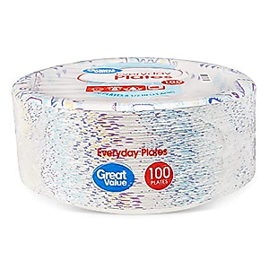 Great Value 8 5/8" Heavy Duty Premium Party Paper Plates, 200 ct