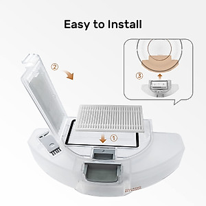 SYSPERL Accessories Set Replacement Compatible Polar & Polar Einzel & Climee (1* Roller Brush, 2* Filters, 4* Side Brushes)