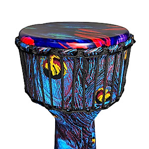 BORIYAM African Drums Djembe，10-inch Hand Drum， Bongo ，Percussion， Suitable For Adults and Beginners.