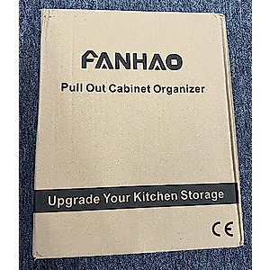 FANHAO Pull Out Spice Rack Organizer for Cabinet, Heavy Duty Slide Out Seasoning Kitchen Organizer, 2 Tier Cabinet Organizer Under Sink Organizers, 8.7" W x10.3 D x10.8 H, Chrome