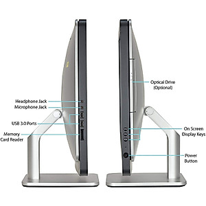 Dell Optiplex 9020 All In One FHD (1920 x 1080) Business PC, Intel 4th Gen Core i5-4570S, 4GB Ram, 500GB HDD, HDMI, Web Camera, WIFI, DVD-RW, Bluetooth, USB 3.0, Win 10 Pro (Renewed)