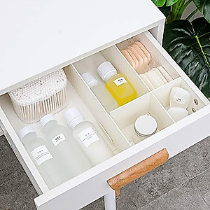 Poeland Drawer Divider Organizer DIY Plastic Grid Drawer Divider for Home Tidy Closet Stationary Makeup
