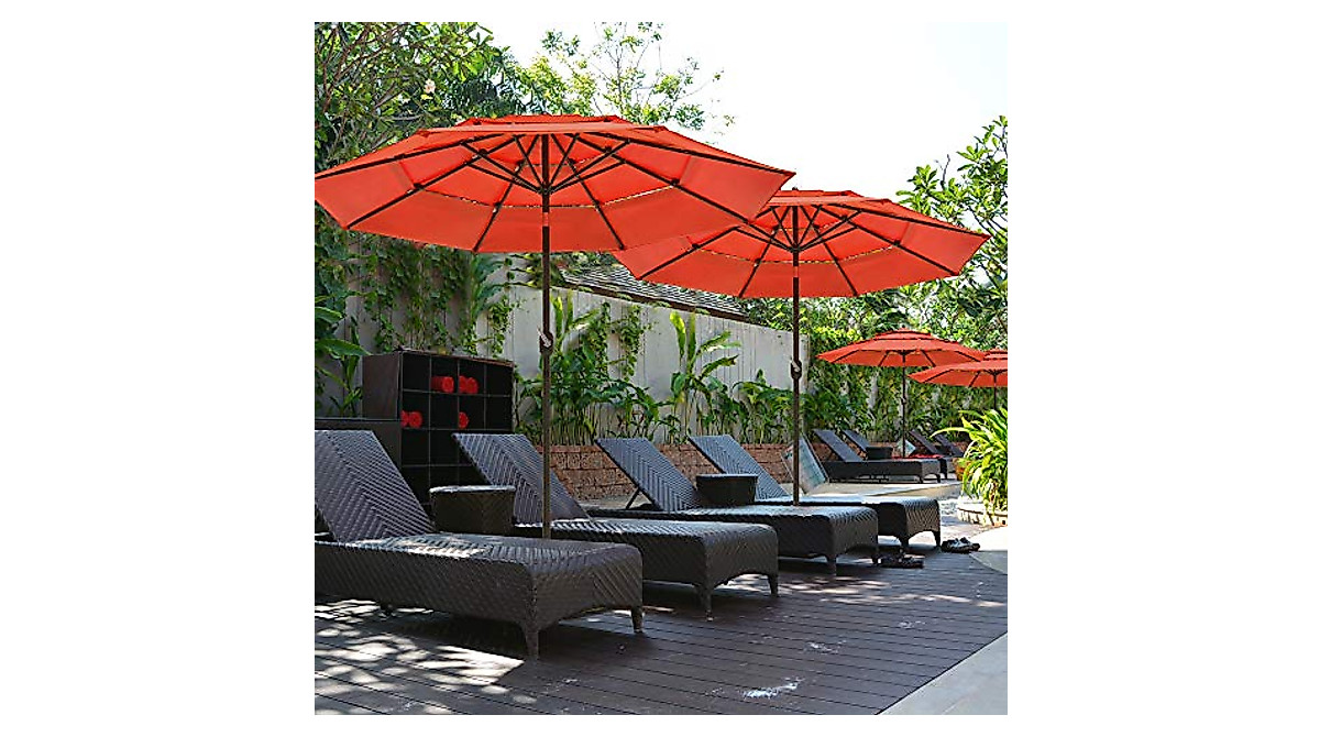 Yescom 9' UV70+ Wind Resistant Patio Umbrella