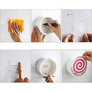 Creative Toilet Bowl Brush and Stand Cute Wall Mounted Toilet Cleaner Brush Home Toilet Brush for Bathroom Deep Cleaning