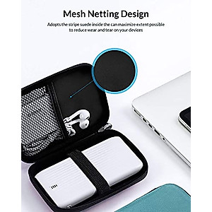ORICO Hard Drive Case 2.5 inch External Drive Storage Carrying Bag Waterproof Shockproof with Inner Size 5.5x3.5x1.0inch for Organizing HDD and Electronic Accessories, Multi Colors (PHD-25)