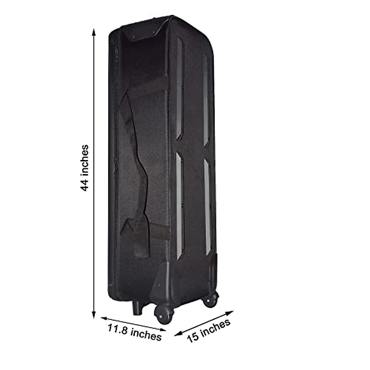 lesolar Photo Studio Equipment Trolley Case Camera Trolley Carrying Case 44x15x11.8 inches Photo Stand Case with Padded Compartment and Wheels for Light Stand Tripod Strobe Light