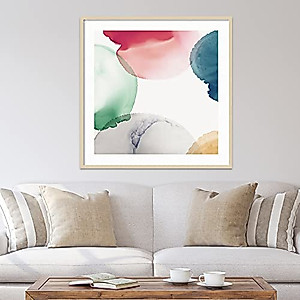 Amanti Art Delicate Transparency II by Emma Peal Wood Framed Wall Art Print (41 in. W x 41 in. H), Svelte Natural Frame