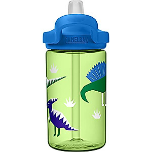 CamelBak Eddy+ Kids BPA-Free Water Bottle with Straw, 14oz, green, Model Number: 2282301040