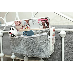 Moon & Star Home, dormitory bed hanging storage bag/storage bag, Dark gray, Length 31 cm, width 11 cm, height 16 cm