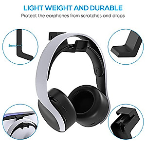 Klipdasse Headset Stand for PS5 Console, Headset Holder for Playstation 5 Accessories PS5 Stand Accessories,Black