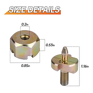 2Pcs HC1B Pivot Pin Set Replacement Parts for Malco 1ELG5 1ELH8 HC1 and HC2 Sheet Metal Hole Cutters, Hole Cutter Pivot Pin Tool