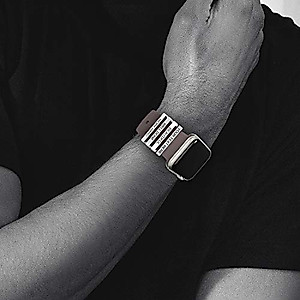 Callancity 4pcs/Set Personalized Watch Band Charms Decorative Ring Loops Compatible for Apple Watch Silicone Bands 38mm 42mm 40mm 44mm 41mm 45mm(No Watch and Band)