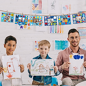 chiazllta 30 Packs Summer Unicorn Picture Frame Craft Kits Magic Unicorn DIY Craft Art Party Favor Home Game Activities