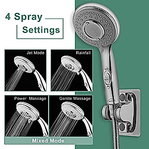 KLLEYNA Shower Head Sink-Faucet Bathtub-Bathroom-Garden - Hose Sprayer Attachment(5 Adapters) for Hair Washing & Pet Dog Rinse & Baby Bath, ON/OFF Extension for Moen, Kohler, Delta, American Standard