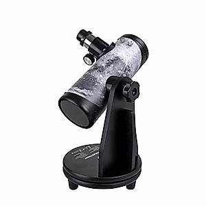Celestron – 76mm Signature Series FirstScope – Compact and Portable Tabletop Dobsonian Telescope – Ideal Telescope for Beginners – Features Custom Moon Map Wrap – BONUS Astronomy Software Package