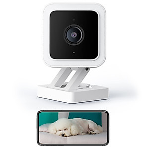WYZE Cam v3 Indoor/Outdoor Smart Security Camera 1080p Plug-in, Color Night Vision, Two-Way Audio, Motion Detection for Baby Pet Monitor, Works with Alexa & Google Home