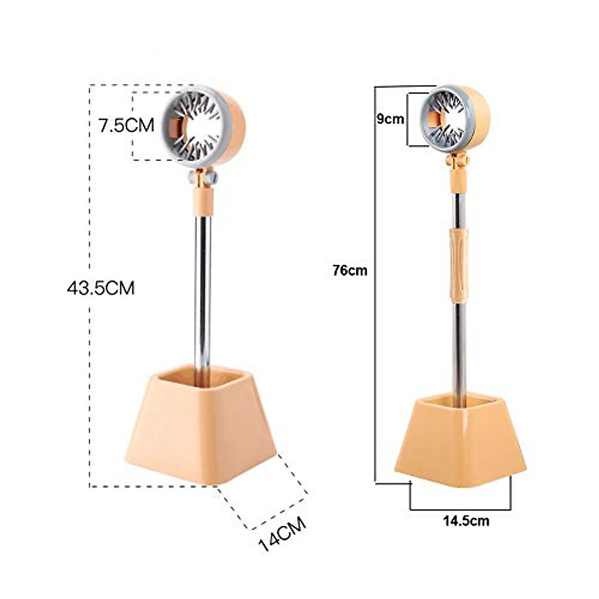 Bibabala Hands Free Hair Dryer Stand,180 Degrees Rotation Lazy Hair Dryer Holder with Non Slip Base, Suitable for Bathroom, Vanity, Makeup Room Countertop(Creamy White)