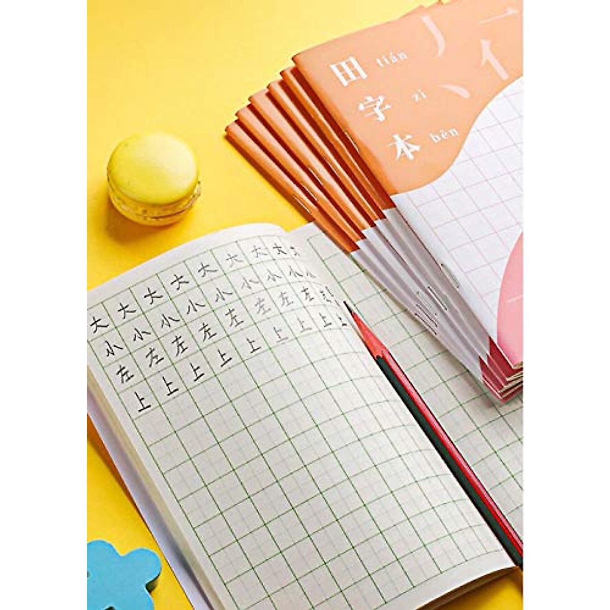 5 Books to Learn Chinese Characters Exercise Book Practice Chinese Exercise Book Writing Notebook Pinyin Chinese Character Primary School Works