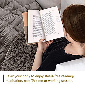 Mr.Sandman Weighted Blanket Adults 15lbs for Queen Size Bed, Soft Sherpa Heavy Blanket Relieves Pressure with Premium Microbeads - 60"x80" Grey