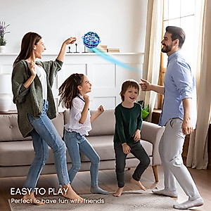 2024 Upgraded New Flying Orb Ball Pro Toys, Globe 360°Rotating Magic Led Lights, Fly Orb Boomerang Spinner Toy, Fly Mini Drone with Gyroscope for Kids Adult Indoor Outdoor (Upgraded, Blue)