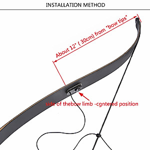 AMEYXGS Archery Clicker Recurve Bow Archery Trainer Equipment Archery Clicker Plate Self-Adhesive Mounted on Bow Limbs for Recurve Bow (BLACK 2)