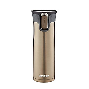 Contigo AUTOSEAL West Loop Vaccuum-Insulated Stainless Steel Travel Mug, 20 oz, Latte