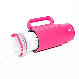 PURE HEARTH EcoFuse Tumbler with Handle and Straw 40 oz | Twist on 3 Way Lid | Double Wall Vacuum Insulated Stainless Steel Cup for Travel | Infusion Filter | Keep Hot and Cold | BPA Free