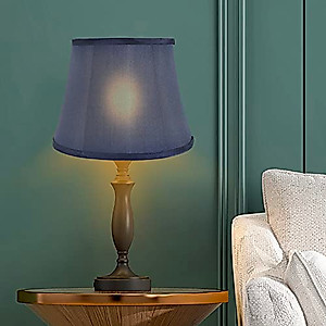 Lamp Shades Set of 2, Double Royal Style Foldable Medium, ALUCSET Fabric Lamp Shades for Table Lamps Lamp Shades for Floor Lamps, Spider, 2 Packs