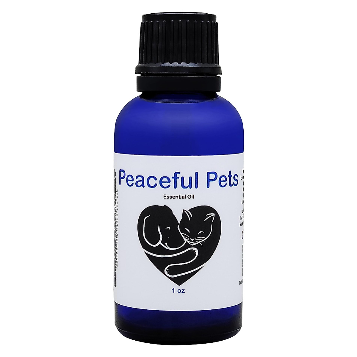 Peaceful Pets Calming Essential Oil - Natural Stress Relief & Anxiety Relief for Cats & Dogs - Drug-Free Calming Solution