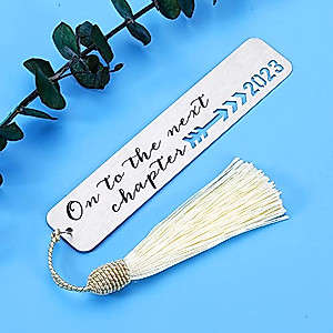 Bookmark with Tassel Inpirational Gifts for Women Men Kids Book Lovers 2023 Graduation Gifts for Student Her Him Teen Boy Girl Rerirement Boss Coworker Leaving High School College Senior Grads Gifts