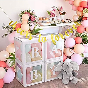 StarsGarden Cheers to Fovever Banner Hanging Garland -Perfect Decoration for Bridal Shower, Engagement, Bachelorette, Wedding Party(Gold)