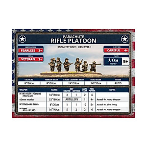 Flames of War Late War United States: D-Day American Unit Cards (FW262U)